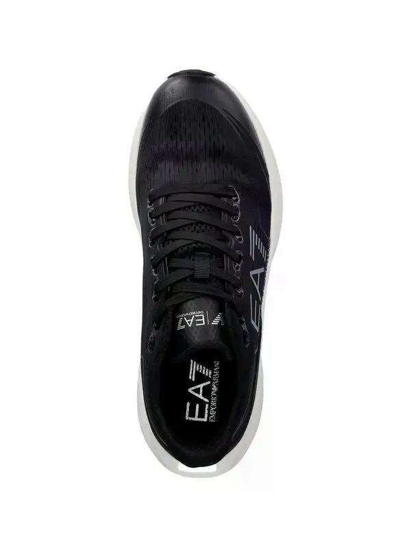 EA7 Logo-print Sneakers - Black