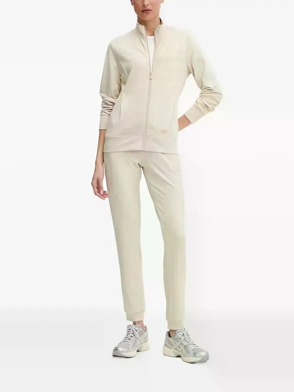 EA7 Logo-embellished Trousers - Neutrals