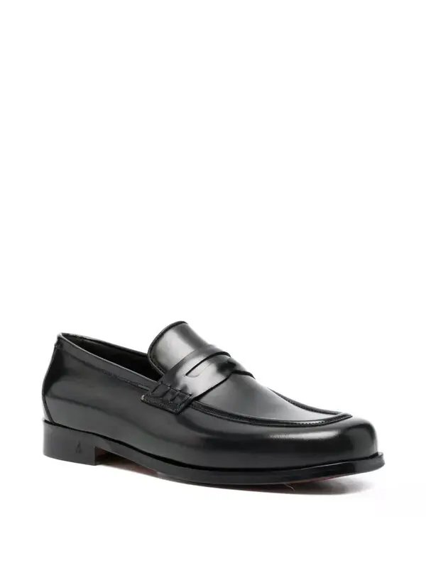 MORGILLO Leather Loafers - Black
