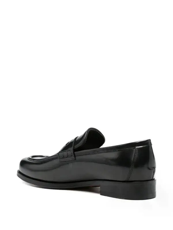 MORGILLO Leather Loafers - Black