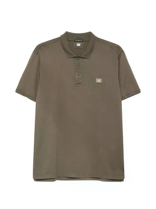 C.P. COMPANY Button Jersey Polo Shirt - Green