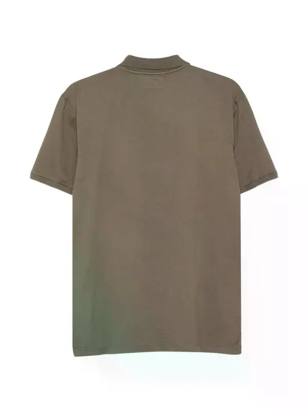 C.P. COMPANY Button Jersey Polo Shirt - Green