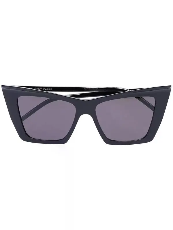 Saint Laurent Sharp Cat Eye Sunglasses - Black