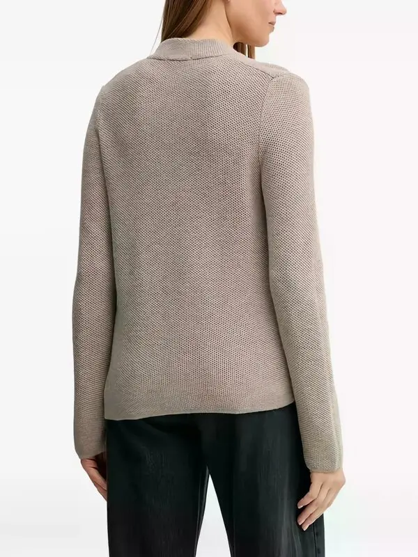 BENETTON Patch-pocket Cardigan - Neutrals