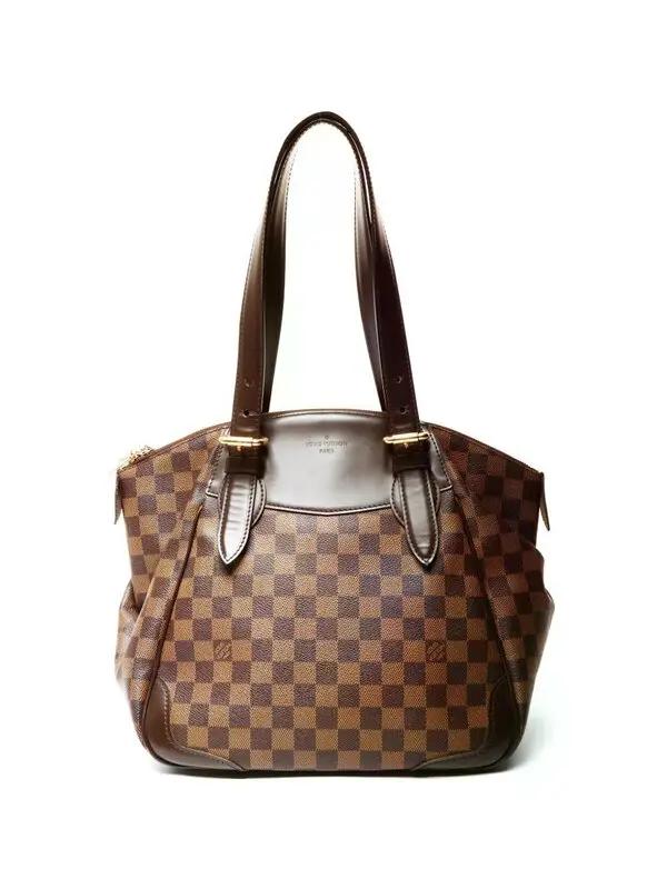 LOUIS VUITTON 2010 Damier Tote Bag - Brown