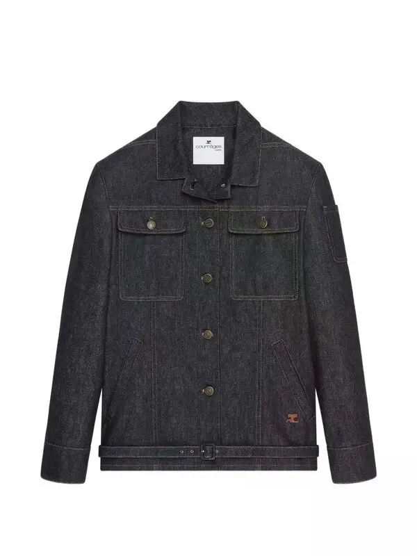 COURREGES Belted Denim Jacket