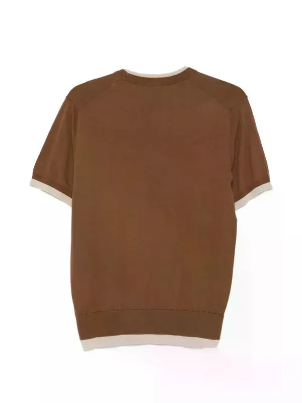 PAOLO PECORA Contrast-trim T-shirt