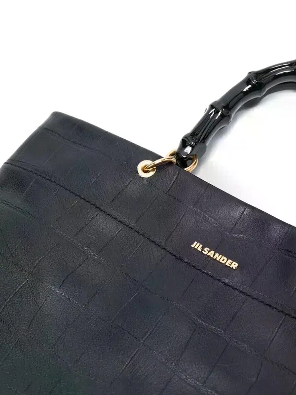 JIL SANDER Embossed Leather Tote
