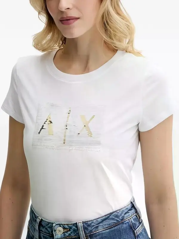 Armani Exchange Sequin-embellished T-shirt