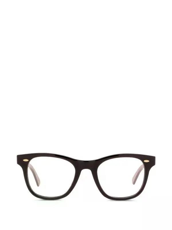 JULIUS TART OPTICAL Sea Farer Square-frame Glasses - Black