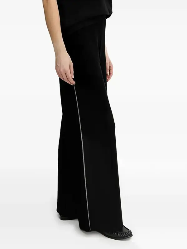 BENETTON Side-stripe Wide-leg Trousers