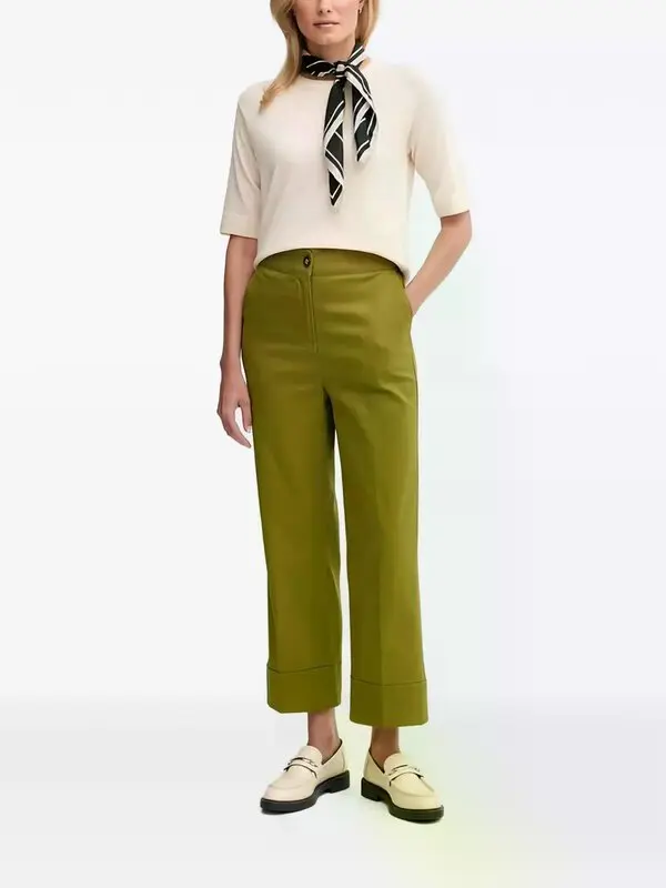 BENETTON Button-fastening High-rise Trousers