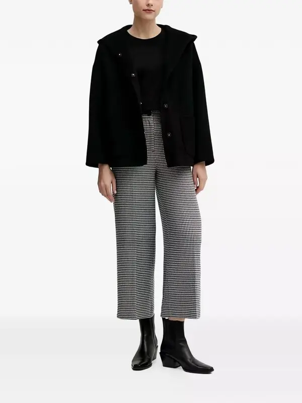 BENETTON Houndstooth Trousers - Grey
