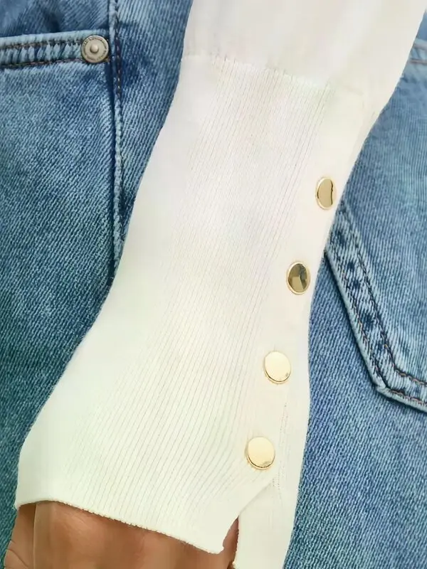 BENETTON Button-embellished Sweater