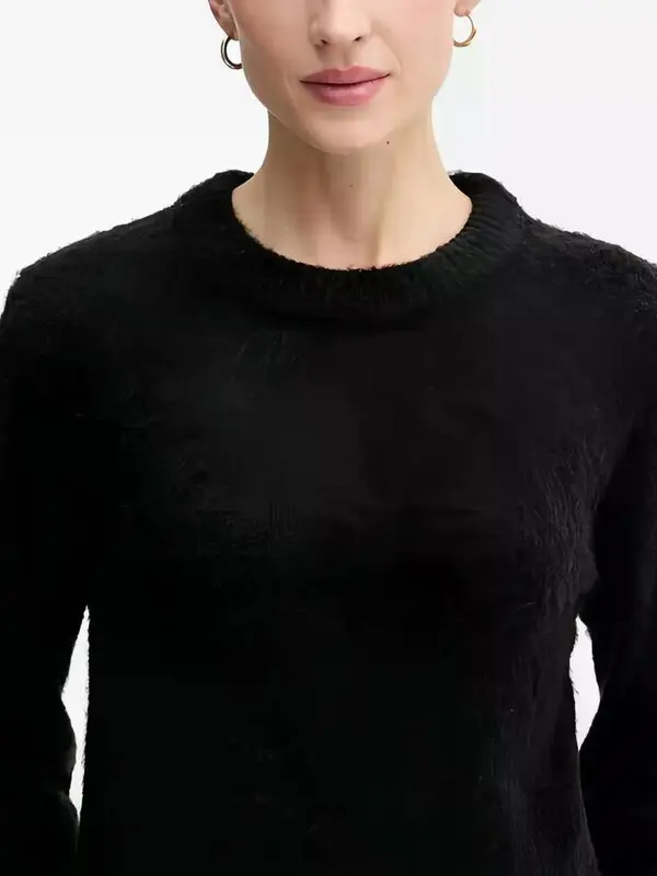 BENETTON Round Neck Three-quarter Sleeve Sweater