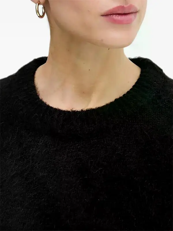 BENETTON Round Neck Three-quarter Sleeve Sweater