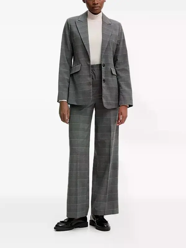 BENETTON Patterned Wide Leg Trousers