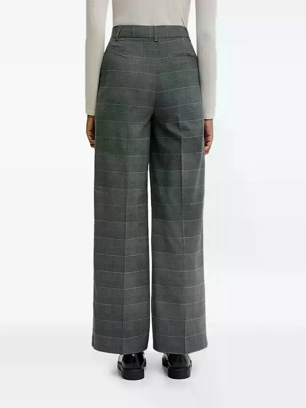 BENETTON Patterned Wide Leg Trousers