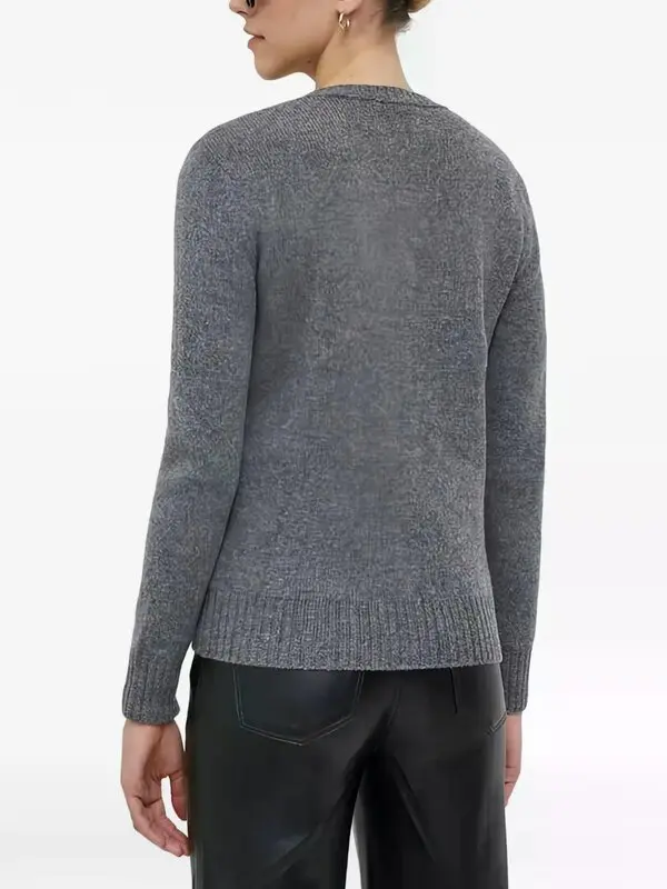 BENETTON Crew Neck Long Sleeve Sweater With Ribbed Trims