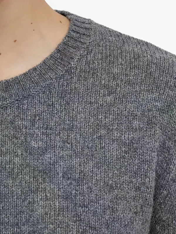 BENETTON Crew Neck Long Sleeve Sweater With Ribbed Trims