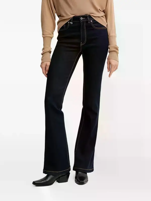 BENETTON Flared Jeans With Contrast Stitching
