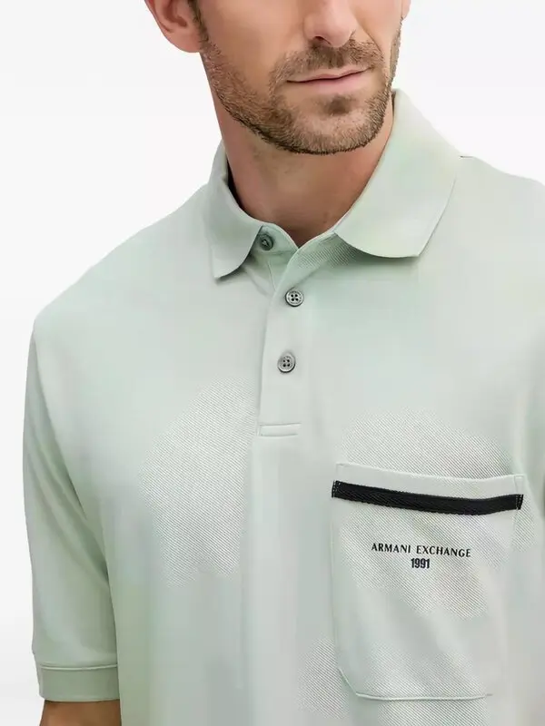 Armani Exchange Logo-print Polo Shirt