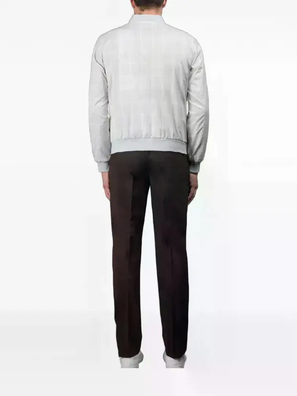 MOORER Zip-fastening Bomber Jacket - Grey