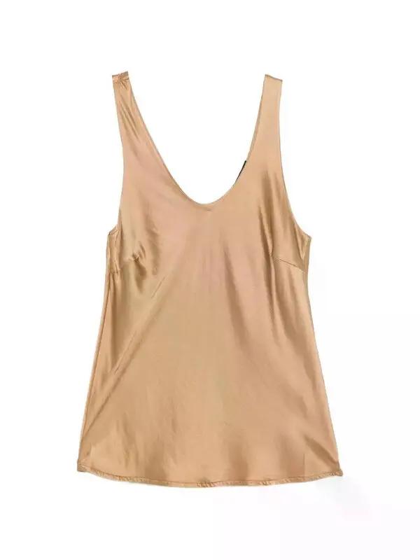 Dixie V-neck Sleeveless Top - Neutrals