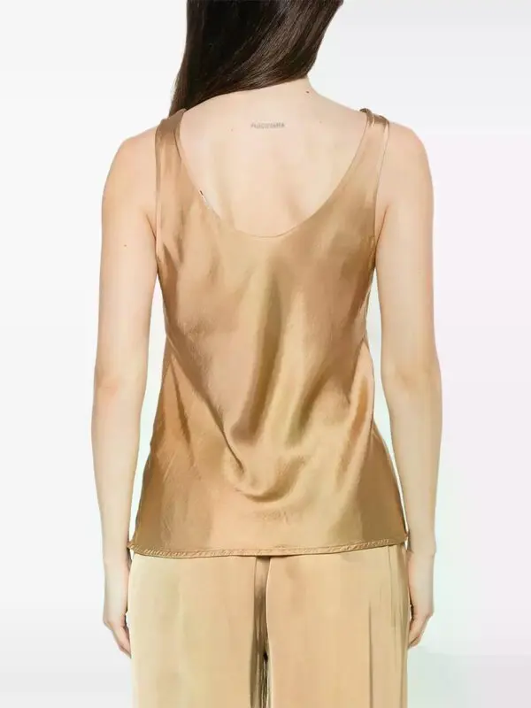 Dixie V-neck Sleeveless Top - Neutrals