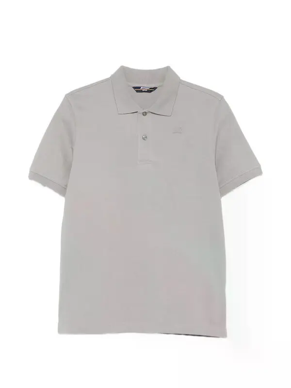 K-WAY Amedee Logo Piqué Polo Shirt - Grey