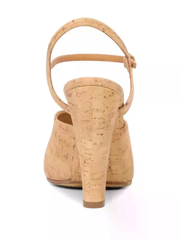 Moschino Leather Ankle Strap Pumps