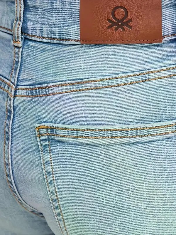 BENETTON Logo Patch Denim Jeans