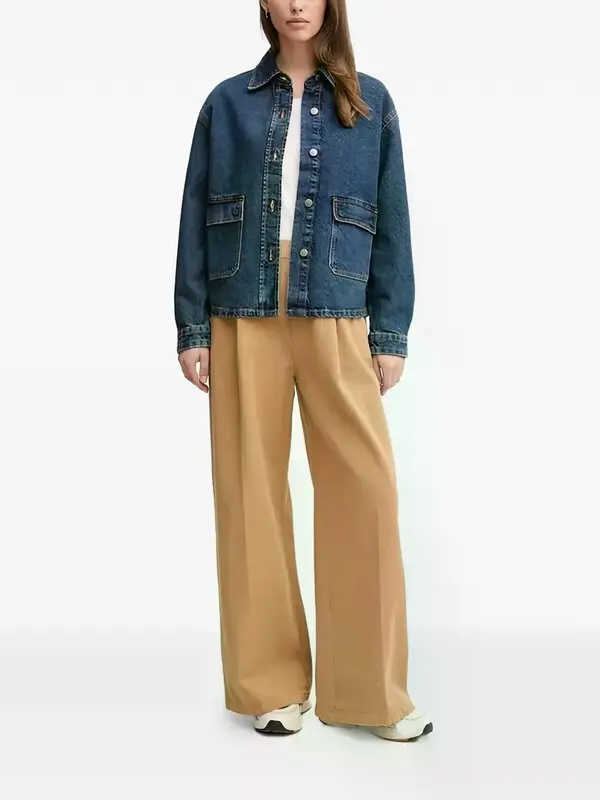 BENETTON Wide-leg Pleated Trousers