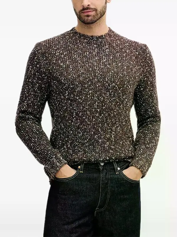 BENETTON Speckled Crew-neck Sweater