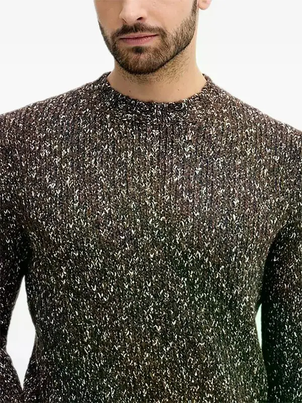 BENETTON Speckled Crew-neck Sweater