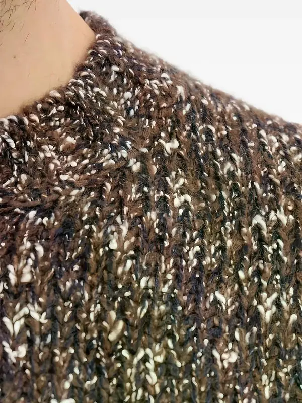 BENETTON Speckled Crew-neck Sweater