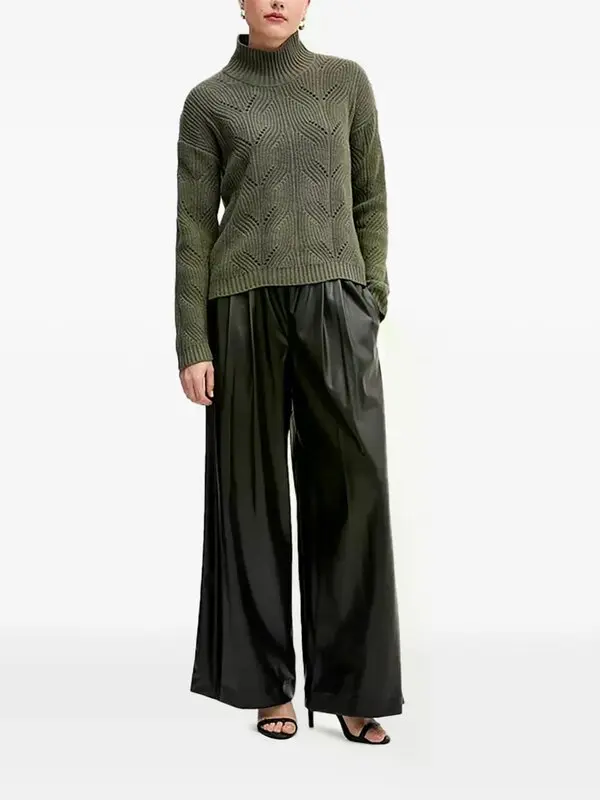 BENETTON Openwork High-neck Sweater