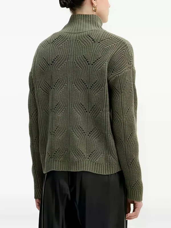 BENETTON Openwork High-neck Sweater
