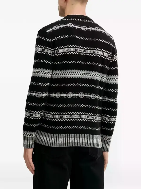 BENETTON Patterned Pullover Sweater
