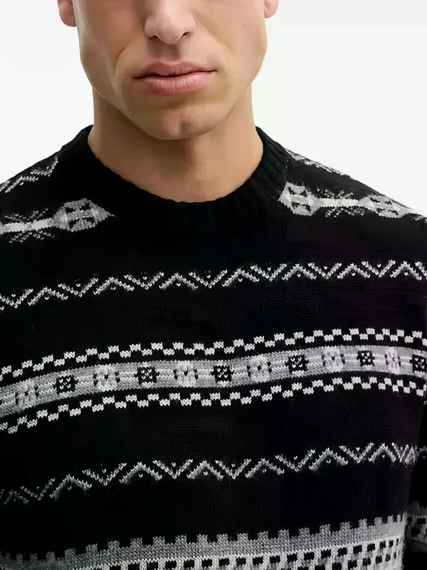 BENETTON Patterned Pullover Sweater