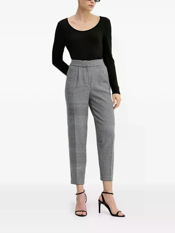 BENETTON Houndstooth Pleated Trousers