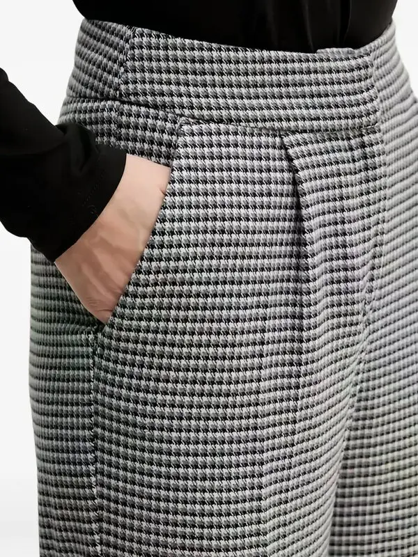 BENETTON Houndstooth Pleated Trousers