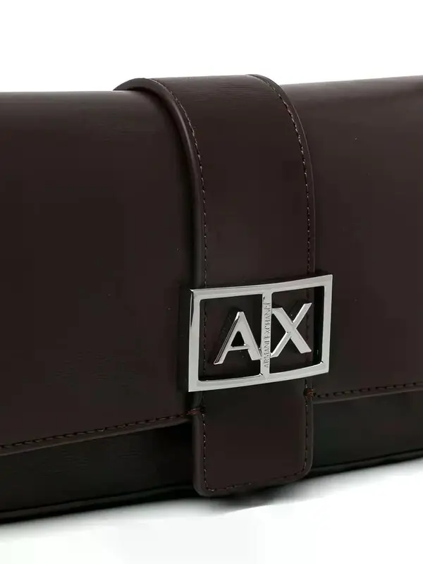 Armani Exchange Logo Appliqué Crossbody Bag
