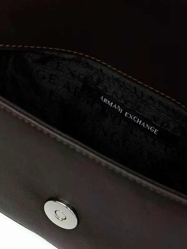 Armani Exchange Logo Appliqué Crossbody Bag