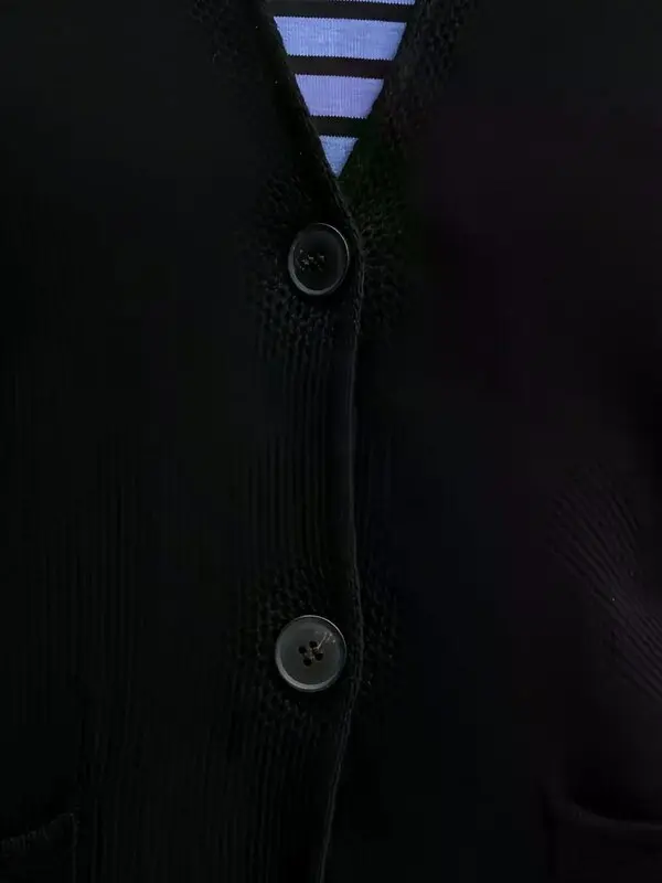 BENETTON Patch-pocket Cardigan - Black