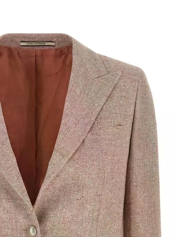 Tagliatore Bertha Single-breasted Blazer - Pink