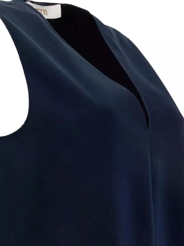 VIETTI Sleeveless V-neck Blouse