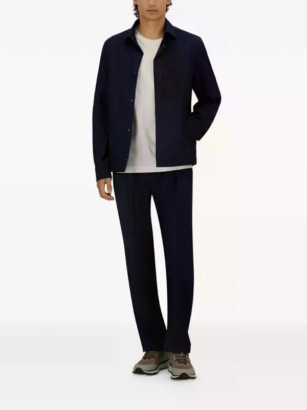 Herno Pleated Trousers - Blue