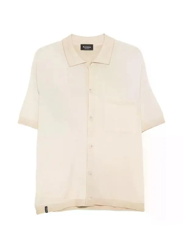 AROVESCIO Pocket Short-sleeve Shirt - Neutrals