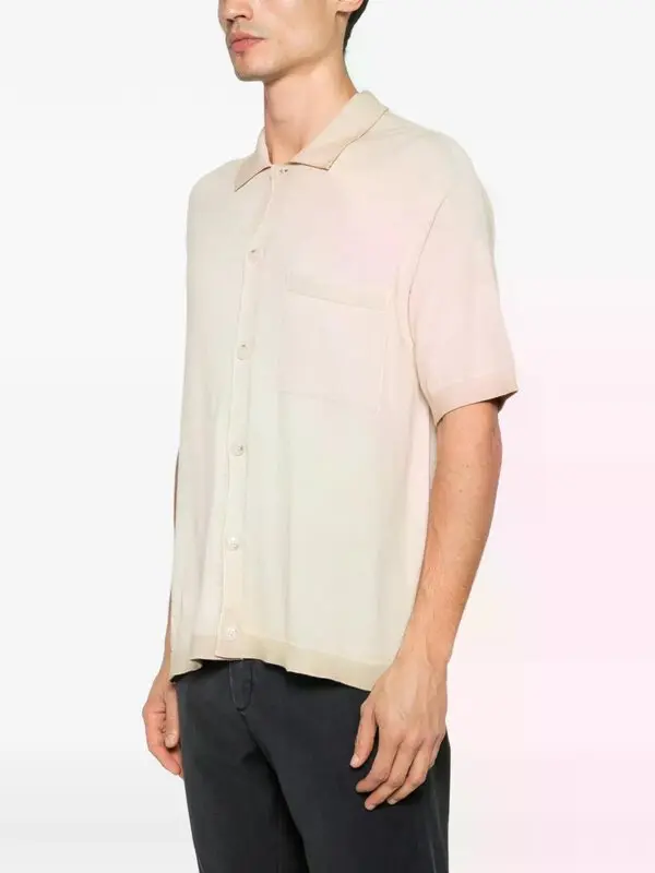 AROVESCIO Pocket Short-sleeve Shirt - Neutrals